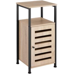 TecTake&reg; Beistellschrank, Industrial Style, 2 Ablagen, Staufach mit Magnett&uuml;r und Einlegeboden, 38,5 x 31,5 x 81 cm
