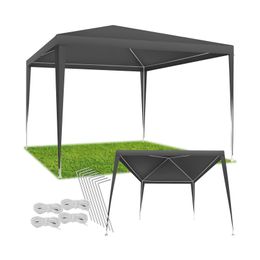 TecTake&reg; Pavillon, 3 x 3 m, mit UV-Schutz, wasserdicht
