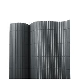 Floordirekt Sichtschutzzaun PVC Grau