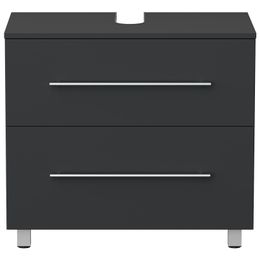 Posseik Mondial Universal Unterbau auf Standf&uuml;&szlig;en 70 cm SoftClose weiss hochglanz
