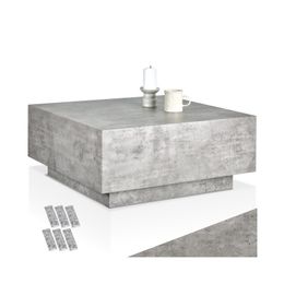 TecTake&reg; Couchtisch, minimalistisches Design, solider Standfu&szlig; f&uuml;r hohe Stabilit&auml;t, inkl. Bodenschoner, Belastbarkeit 45 kg