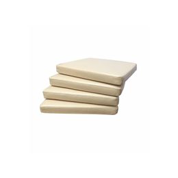 Sedex 4x Sitzpolster LARISSA Kunstleder beige