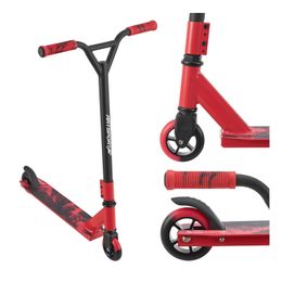 ArtSport Stunt Scooter Red Smoke - Trick Roller f&uuml;r Kinder & Jugendliche - Tretroller Rot Schwarz