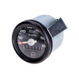 Tachometer D=48mm 60km/h f&uuml;r Gilera Citta, Vespa Ciao, Si