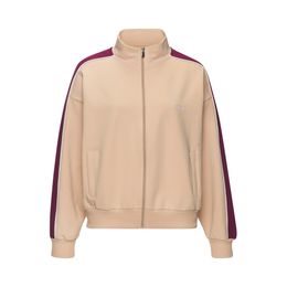 s.Oliver Sweatjacke Damen Gr&ouml;&szlig;e XS/S beige / weinrot / wei&szlig;