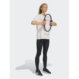adidas Performance Funktionsshirt 'CLIMACOOL ANIMAL TRAINING GRAPHIC' Damen Gr&ouml;&szlig;e L hellgrau / pfirsich / schwarz