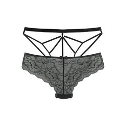 Petite Fleur Gold String Damen Gr&ouml;&szlig;e L schwarz