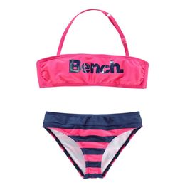 Bench Bandeau-Bikini M&auml;dchen Gr&ouml;&szlig;e 158/164 blau / pink