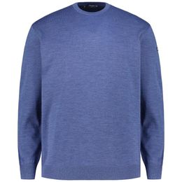 Gro&szlig;e Gr&ouml;&szlig;en Maerz Muenchen Pullover aus Merinowolle Farbe mittelblau Gr&ouml;&szlig;e: 60