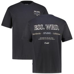 Jack & Jones Gro&szlig;e Gr&ouml;&szlig;en Jack&Jones T-Shirt aus Biobaumwolle Farbe schwarz Gr&ouml;&szlig;e: 6XL