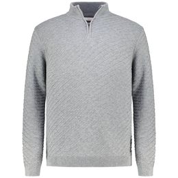 Gro&szlig;e Gr&ouml;&szlig;en s.Oliver Strickpullover mit Rauten-Struktur Farbe grau Gr&ouml;&szlig;e: 3XL