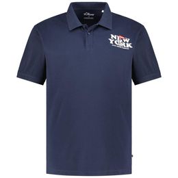 Gro&szlig;e Gr&ouml;&szlig;en s.Oliver Poloshirt mit Stickerei Farbe dunkelblau Gr&ouml;&szlig;e: 3XL