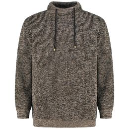 Gro&szlig;e Gr&ouml;&szlig;en Hajo Grobstrickpullover aus Baumwolle Farbe sand Gr&ouml;&szlig;e: 3XL