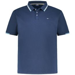 Gro&szlig;e Gr&ouml;&szlig;en Pfundskerl Funktions-Poloshirt mit Kontrastdetails, schnelltrocknend Farbe dunkelblau Gr&ouml;&szlig;e: 5XL