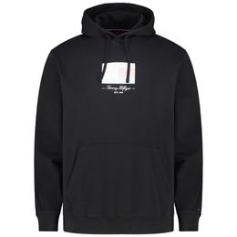 Gro&szlig;e Gr&ouml;&szlig;en Tommy Hilfiger Hoodie mit Label-Print Farbe schwarz Gr&ouml;&szlig;e: 3XL