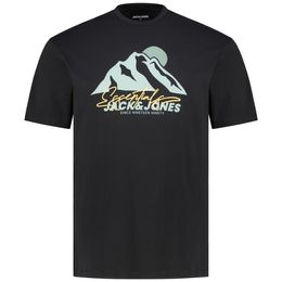 Jack & Jones Gro&szlig;e Gr&ouml;&szlig;en Jack&Jones T-Shirt mit Motiv-Print Farbe schwarz Gr&ouml;&szlig;e: 7XL