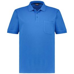 Gro&szlig;e Gr&ouml;&szlig;en ADAMO Poloshirt aus Baumwoll-Piqu&eacute; Farbe azur Gr&ouml;&szlig;e: 3XL