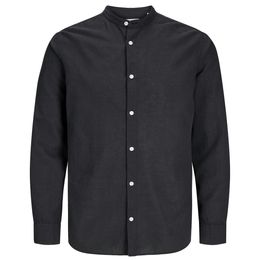 Jack & Jones Gro&szlig;e Gr&ouml;&szlig;en Jack&Jones Freizeithemd mit Leinen Farbe schwarz Gr&ouml;&szlig;e: 6XL