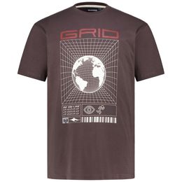 Gro&szlig;e Gr&ouml;&szlig;en North T-Shirt mit Motiv-Print Farbe dunkelbraun Gr&ouml;&szlig;e: 7XL