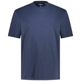 Herrenmode in gro&szlig;en Gr&ouml;&szlig;en | s.Oliver T-Shirt aus Baumwolle Farbe blau Gr&ouml;&szlig;e: 4XL