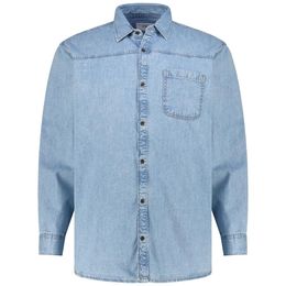 Gro&szlig;e Gr&ouml;&szlig;en s.Oliver Jeanshemd Farbe blau Gr&ouml;&szlig;e: 5XL