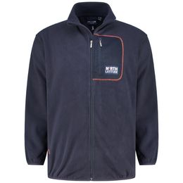 Gro&szlig;e Gr&ouml;&szlig;en North Fleecejacke Farbe blau Gr&ouml;&szlig;e: 6XL