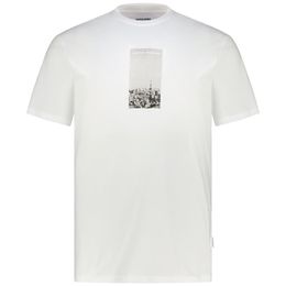 Jack & Jones Gro&szlig;e Gr&ouml;&szlig;en Jack&Jones T-Shirt mit Foto-Print Farbe wei&szlig; Gr&ouml;&szlig;e: 6XL