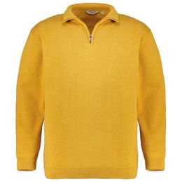 Gro&szlig;e Gr&ouml;&szlig;en Pfundskerl Pullover mit Stehkragen Farbe gelb Gr&ouml;&szlig;e: 3XL