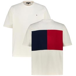 Herren Gro&szlig;e Gr&ouml;&szlig;en | Tommy Hilfiger T-Shirt mit R&uuml;ckenprint Farbe cremewei&szlig; Gr&ouml;&szlig;e: 4XL