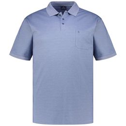 Gro&szlig;e Gr&ouml;&szlig;en Ragman Poloshirt mit Pima-Baumwolle Farbe graublau Gr&ouml;&szlig;e: 8XL