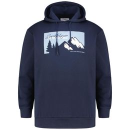 Jack & Jones Gro&szlig;e Gr&ouml;&szlig;en Jack&Jones Hoodie aus Baumwollmischung Farbe marine Gr&ouml;&szlig;e: 7XL
