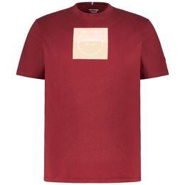 Jack & Jones Herren Gro&szlig;e Gr&ouml;&szlig;en | Jack&Jones T-Shirt mit Label-Print Farbe dunkelrot Gr&ouml;&szlig;e: 6XL