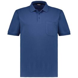 Gro&szlig;e Gr&ouml;&szlig;en ADAMO Poloshirt aus Baumwoll-Piqu&eacute; Farbe jeansblau Gr&ouml;&szlig;e: 3XL