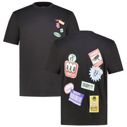 Jack & Jones Herren Gro&szlig;e Gr&ouml;&szlig;en | Jack&Jones T-Shirt mit Print auf Vorder- und R&uuml;ckseite Farbe schwarz Gr&ouml;&szlig;e: 3XL