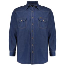 Gro&szlig;e Gr&ouml;&szlig;en Kamro Jeanshemd Farbe blau Gr&ouml;&szlig;e: 6XL