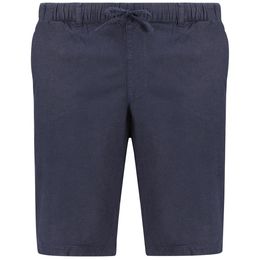 Gro&szlig;e Gr&ouml;&szlig;en North Chino-Shorts aus Leinenmischung, mit Dehnbund Farbe blau Gr&ouml;&szlig;e: 6XL