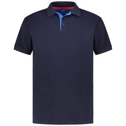 Gro&szlig;e Gr&ouml;&szlig;en ADAMO Poloshirt mit Kontrastdetails Farbe dunkelblau Gr&ouml;&szlig;e: 3XL