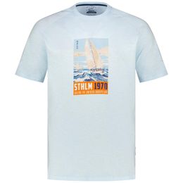 Gro&szlig;e Gr&ouml;&szlig;en Hajo T-Shirt mit Motiv-Print Farbe hellblau Gr&ouml;&szlig;e: 3XL