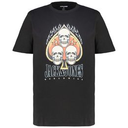 Jack & Jones Gro&szlig;e Gr&ouml;&szlig;en Jack&Jones T-Shirt mit Skull-Print Farbe schwarz Gr&ouml;&szlig;e: 3XL