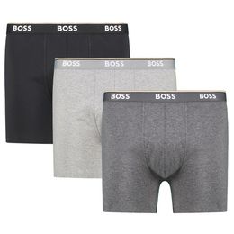 Herren Gro&szlig;e Gr&ouml;&szlig;en | BOSS 3er-Pack Boxershorts Farbe grau/schwarz Gr&ouml;&szlig;e: 4XL