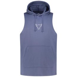 Gro&szlig;e Gr&ouml;&szlig;en Under Armour &Auml;rmelloser Hoodie aus Baumwoll-Mix Farbe graublau Gr&ouml;&szlig;e: 4XL