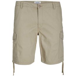 Jack & Jones Gro&szlig;e Gr&ouml;&szlig;en Jack&Jones Cargo-Shorts aus Baumwolle Farbe beige Gr&ouml;&szlig;e: W48