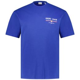 Gro&szlig;e Gr&ouml;&szlig;en Gant T-Shirt mit Label-Print Farbe blau Gr&ouml;&szlig;e: 3XL