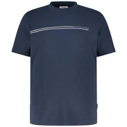 Jack & Jones Gro&szlig;e Gr&ouml;&szlig;en Jack&Jones T-Shirt aus Materialmix Farbe blau Gr&ouml;&szlig;e: 3XL