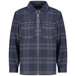 Jack & Jones Gro&szlig;e Gr&ouml;&szlig;en Jack&Jones Hemdjacke mit Wolle, wasser- und schmutzabweisend Farbe dunkelblau Gr&ouml;&szlig;e: 6XL
