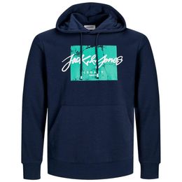 Jack & Jones Gro&szlig;e Gr&ouml;&szlig;en Jack&Jones Hoodie mit Print Farbe blau Gr&ouml;&szlig;e: 3XL