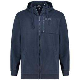 Gro&szlig;e Gr&ouml;&szlig;en s.Oliver Sweatjacke mit Elasthan Farbe blau Gr&ouml;&szlig;e: 5XL