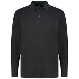 Gro&szlig;e Gr&ouml;&szlig;en BOSS Poloshirt mit Kontrastdetails Farbe schwarz Gr&ouml;&szlig;e: 4XL