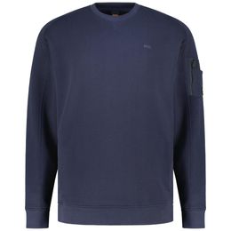 Gro&szlig;e Gr&ouml;&szlig;en BOSS Sweatshirt mit Stretch Farbe dunkelblau Gr&ouml;&szlig;e: 5XL