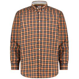 Gro&szlig;e Gr&ouml;&szlig;en Camel Active Kariertes Freizeithemd Farbe orange Gr&ouml;&szlig;e: 5XL